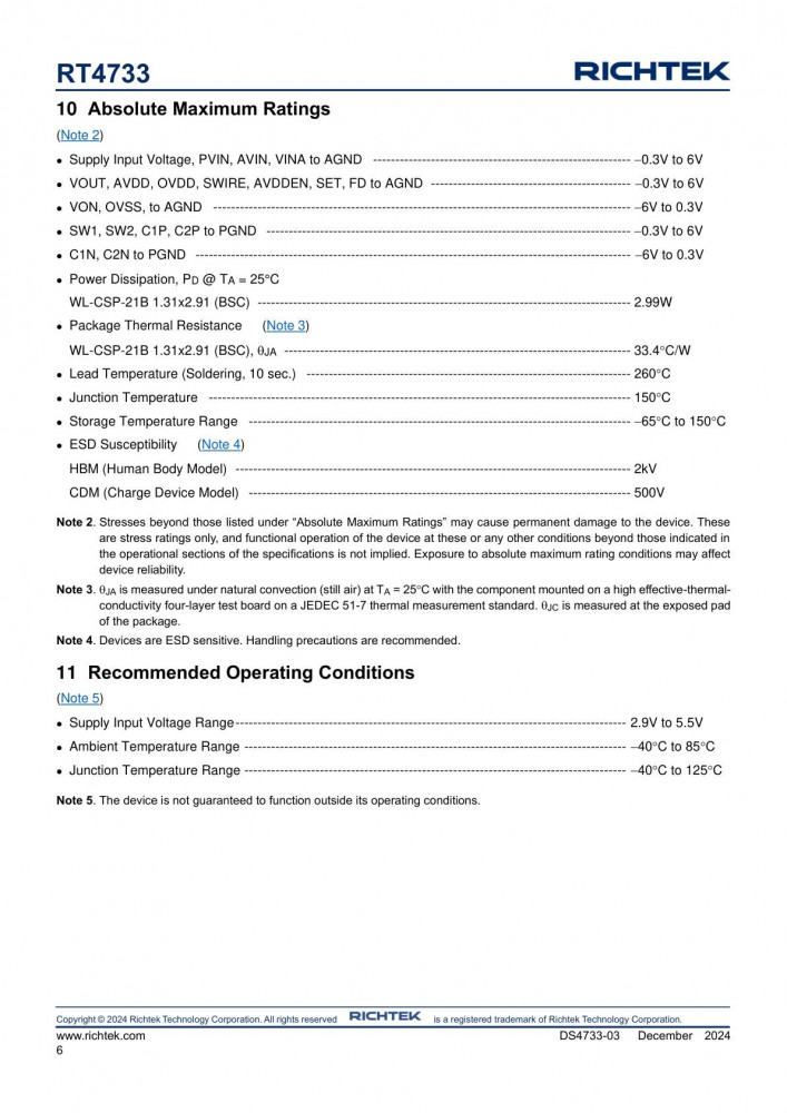 RT4733 datasheet page 6