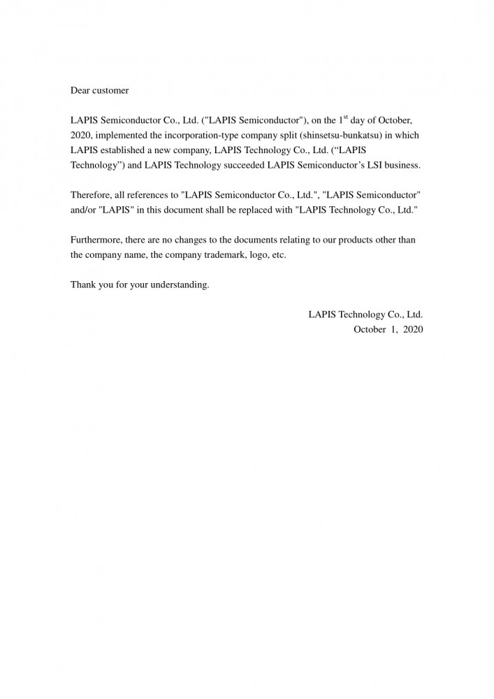 ML62Q1737 document page 1