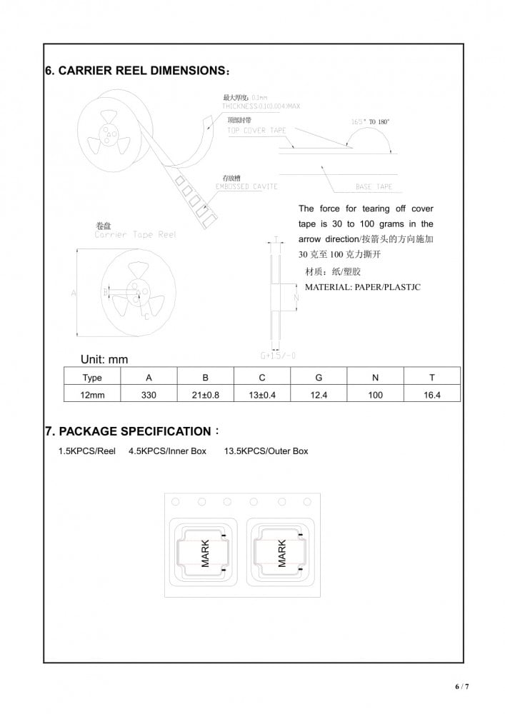 CR6045K datasheet page 6