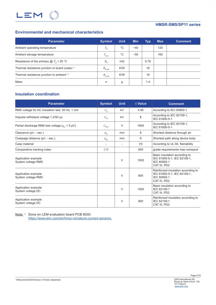 HMSR datasheet page 4