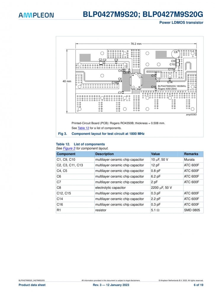 BLP0427M9S20GXY datasheet page 6