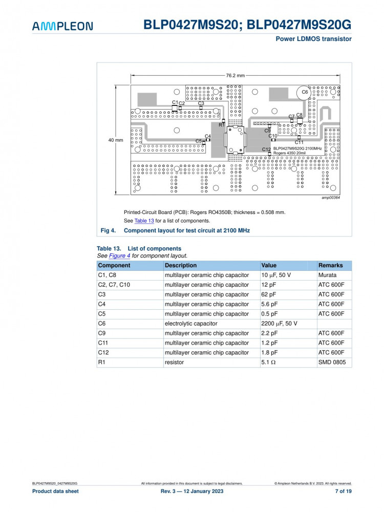 BLP0427M9S20GXY datasheet page 7