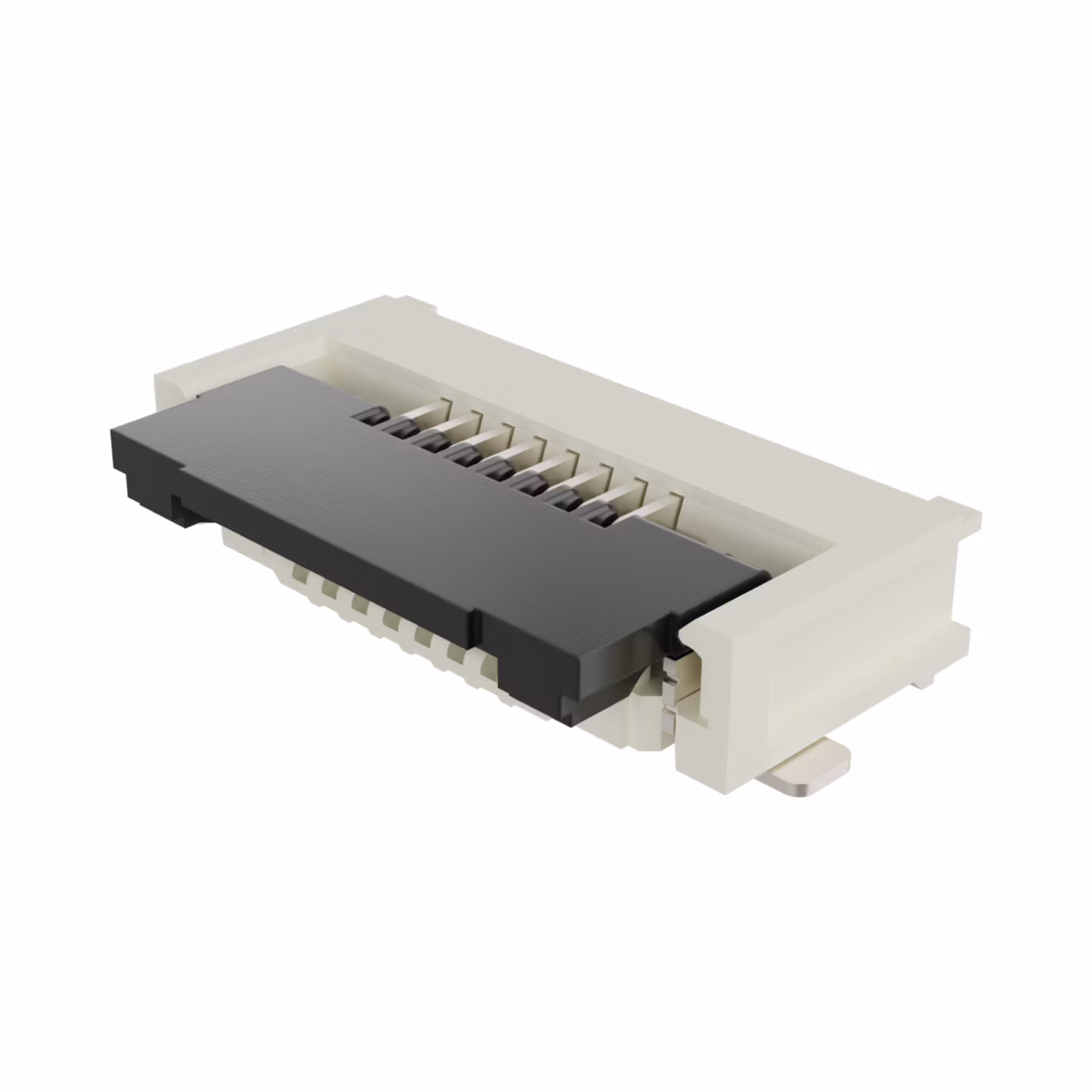 Easy-On FFC/FPC Connector, 0.50mm Pitch, 1.90mm Height, Single Bottom Contact (FS19), Right-Angle, Surface Mount, ZIF, 8 Circuits, Tin-Bismuth Plating for sale