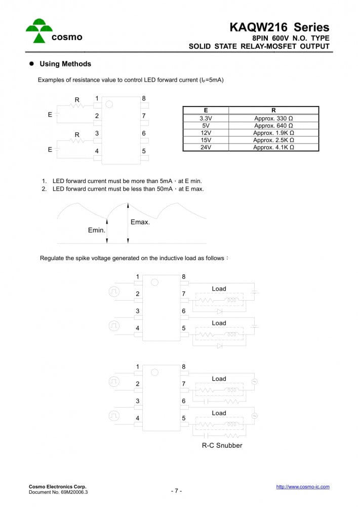 KAQW216A datasheet page 7