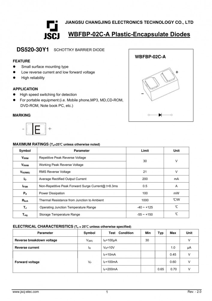 DS520-30Y1 datasheet page 1