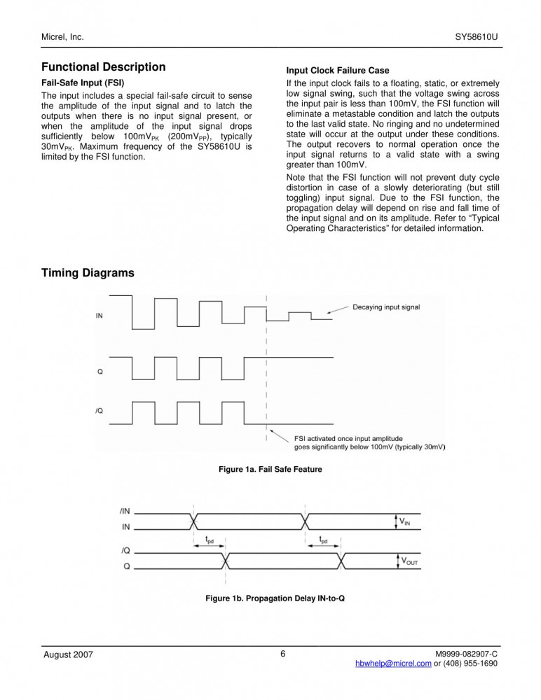 SY58610U datasheet page 6