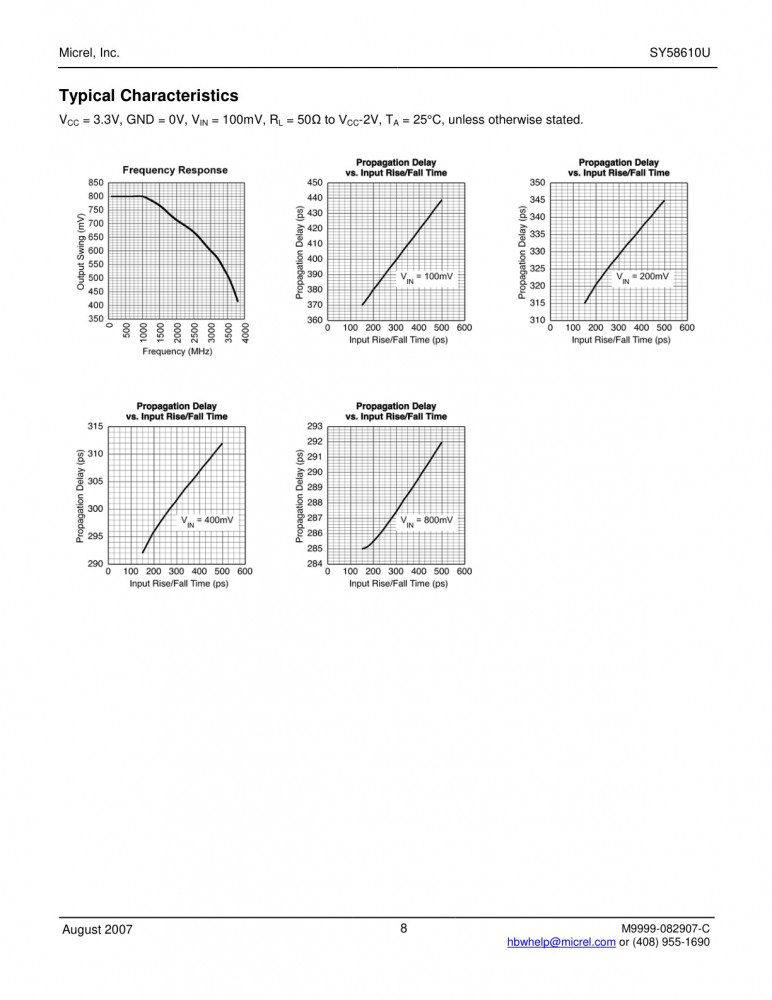 SY58610U datasheet page 8