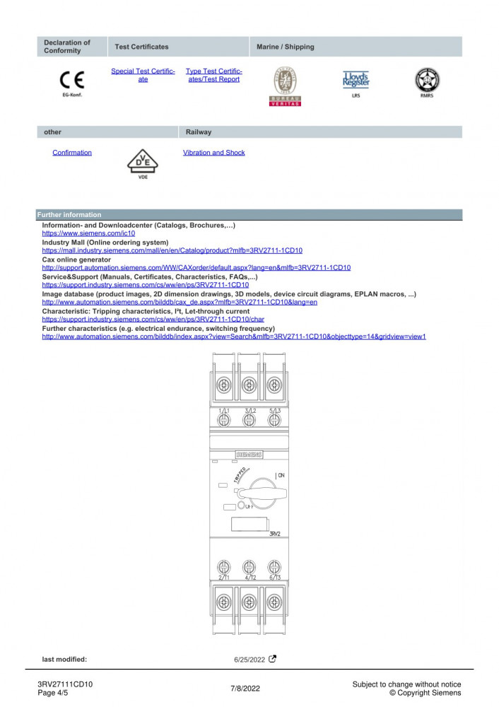 3RV27111CD10 datasheet page 4