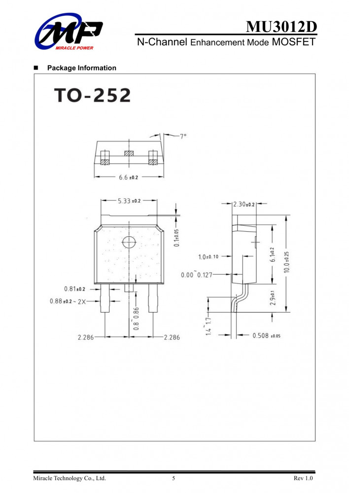 MU3012D datasheet page 5