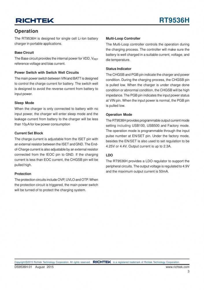 RT9536H datasheet page 3