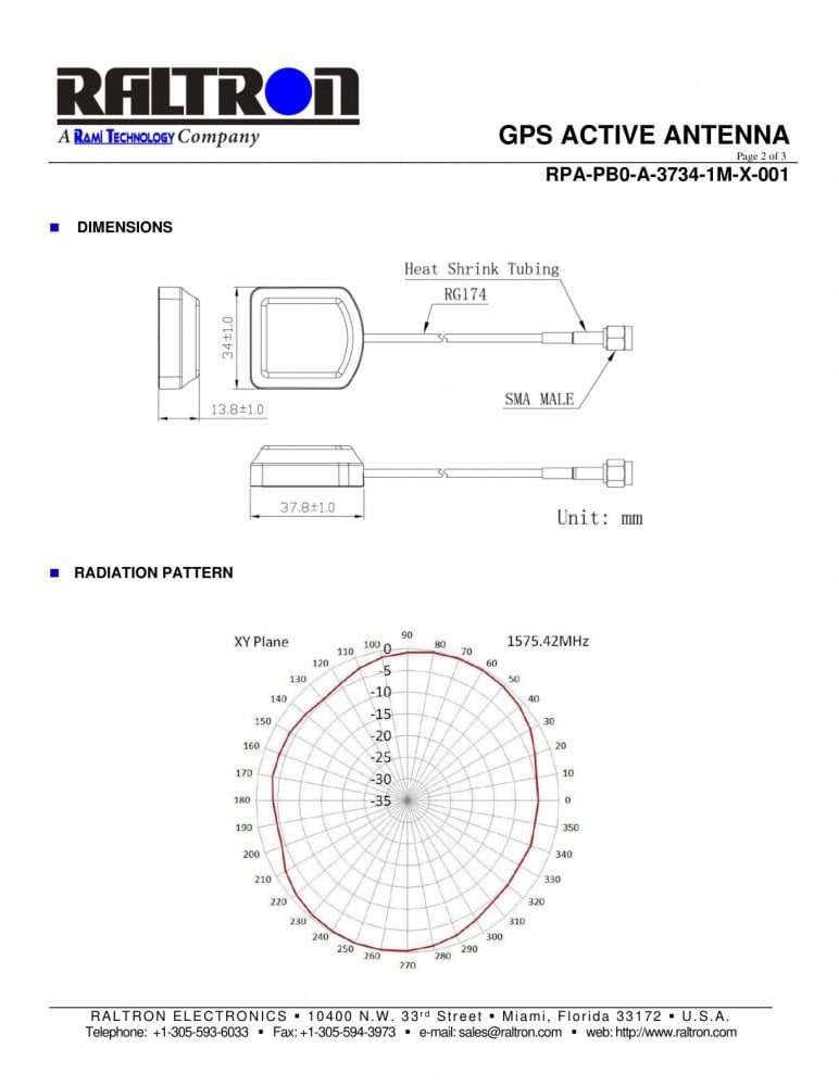 Raltron RPA-PB0-A-3734-1M-X-001 datasheet page 2