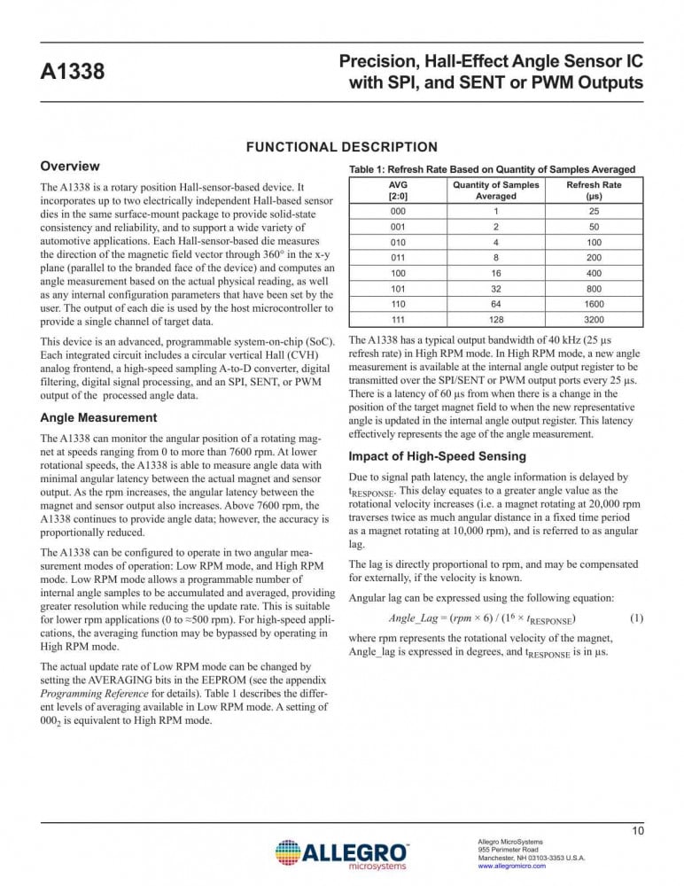 A1338 datasheet page 10