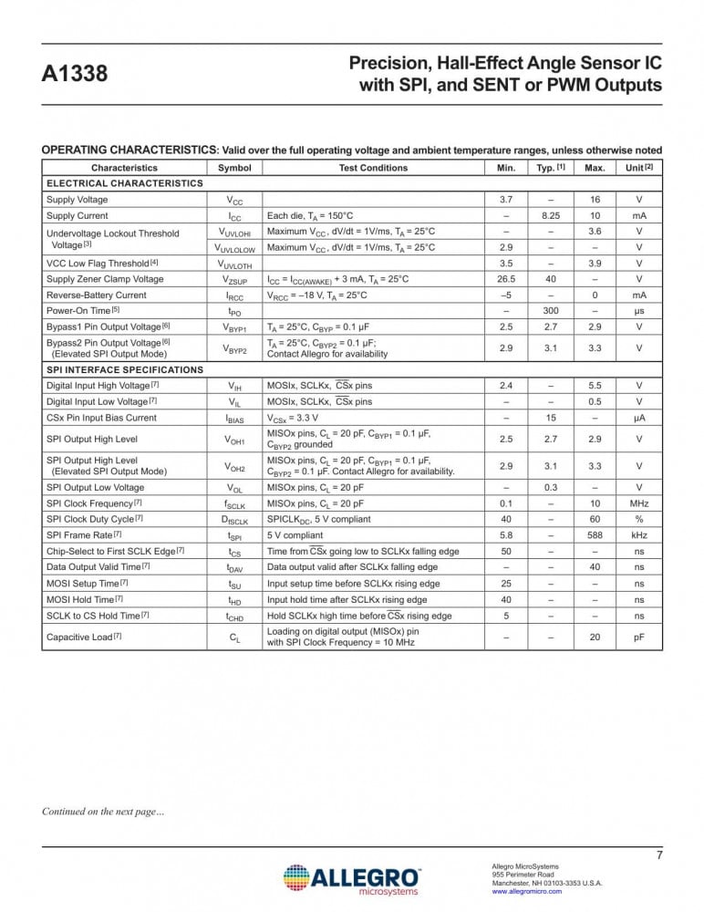 A1338 datasheet page 7