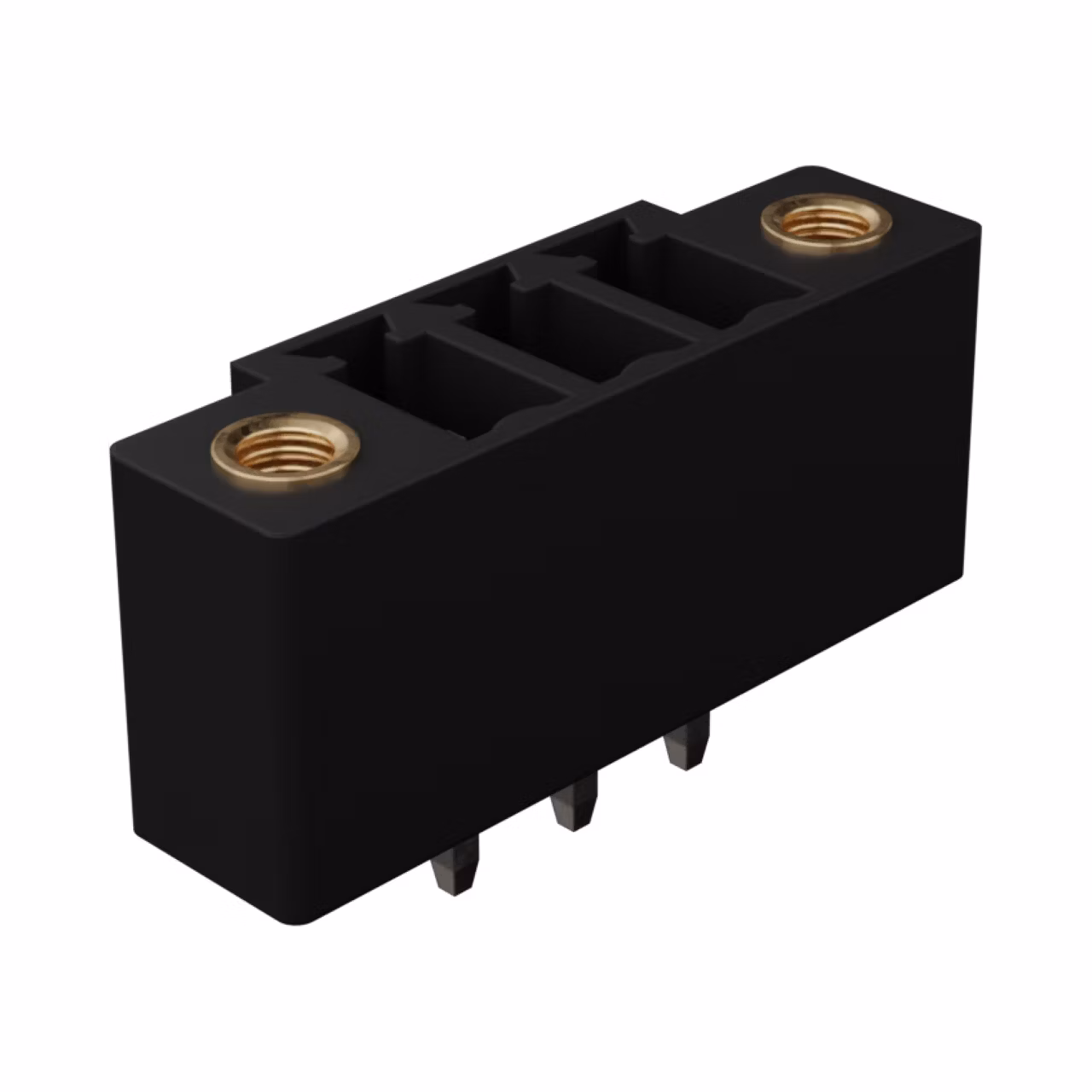 3.81mm Pitch Eurostyle Vertical PCB Header, with Threaded Retention Inserts, 3 Circuits for sale