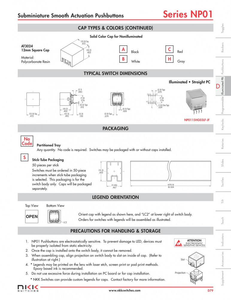 NP01 series technical document page 6