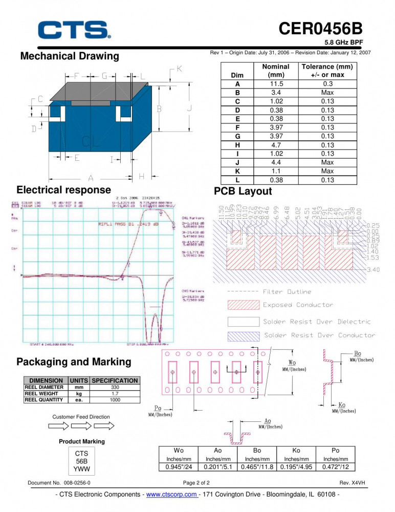 CER0456B datasheet image, page 2