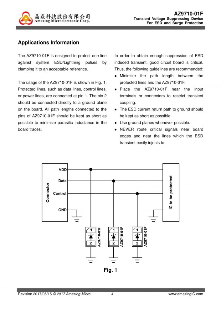 AZ9710-01F technical document, page 4
