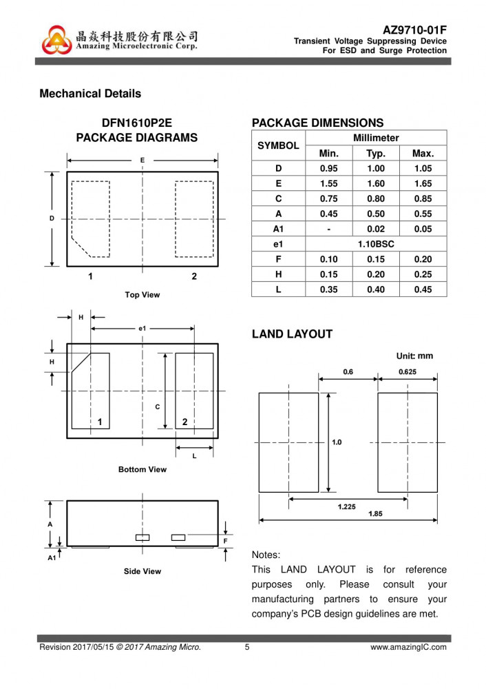 AZ9710-01F technical document, page 5