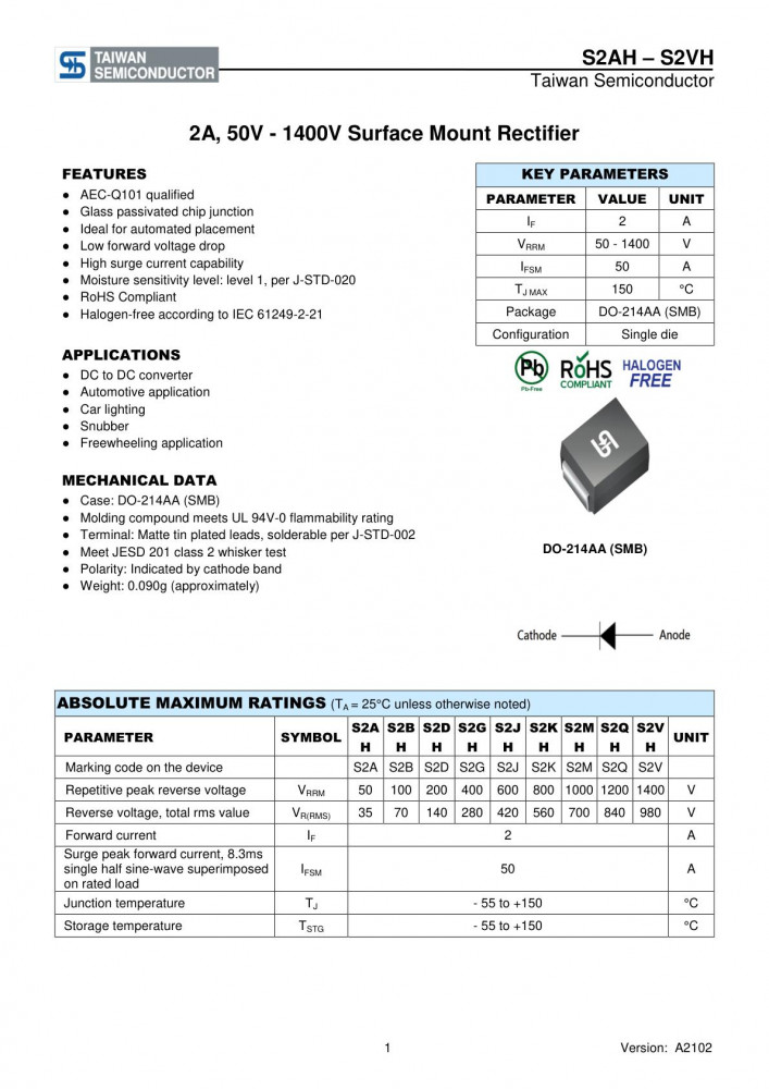 S2QH technical document page 1