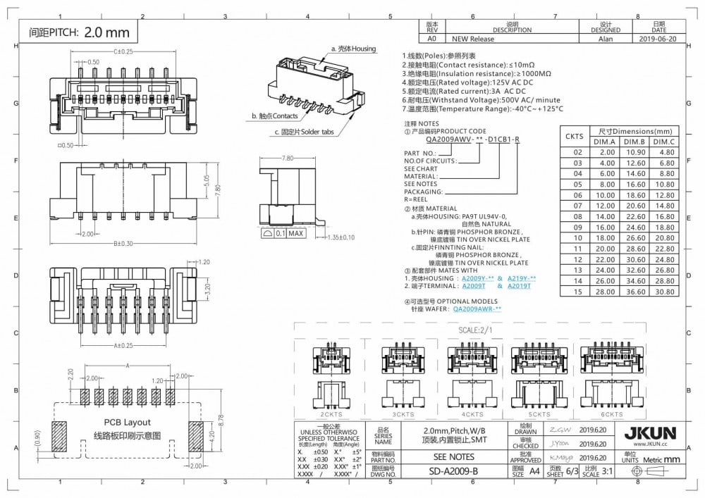 QA2009 series drawing page 3