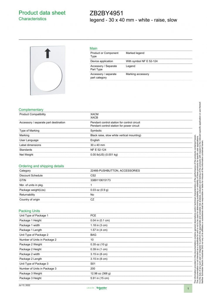 ZB2BY4951 technical document page 1