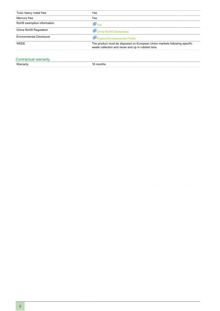 RXZE2FA technical document page 2