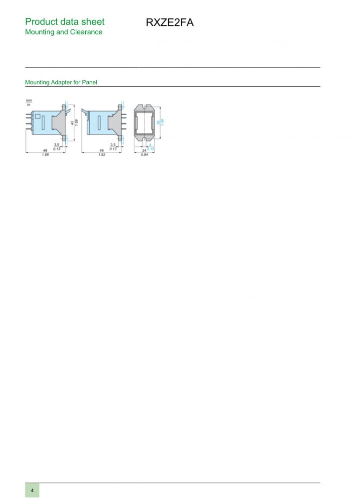 RXZE2FA technical document page 4