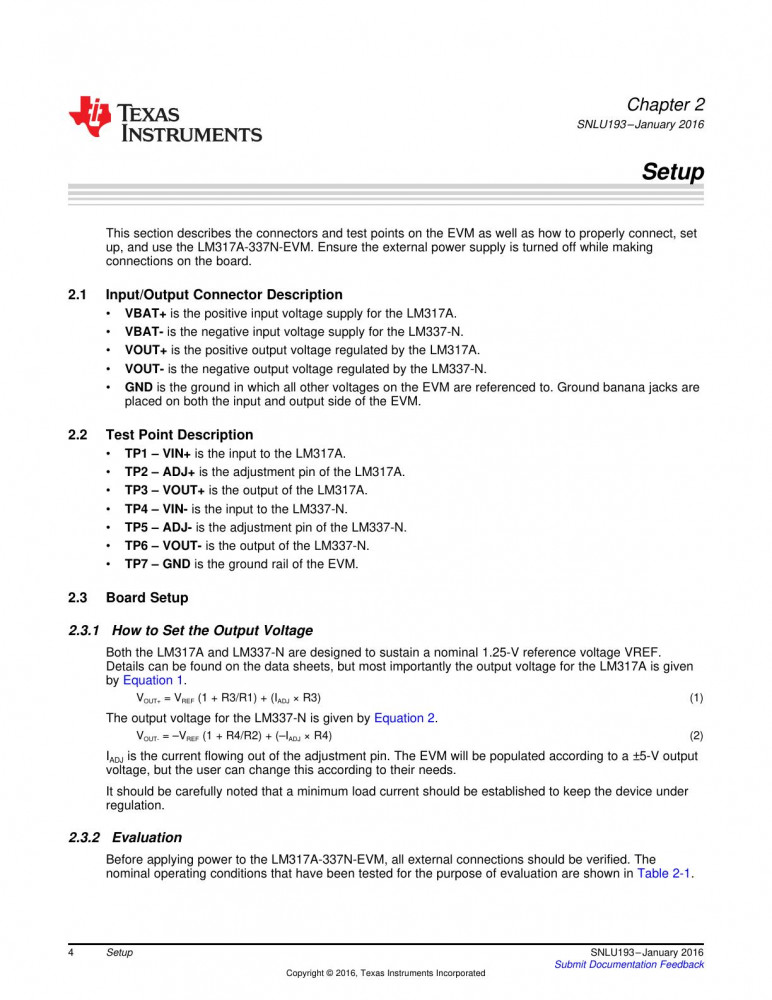 LM317A-337N-EVM guide page 4