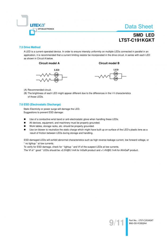 LTST-C191KGKT datasheet page 10
