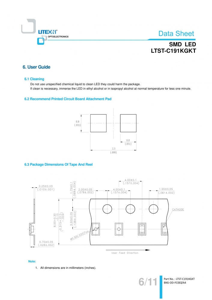 LTST-C191KGKT datasheet page 7