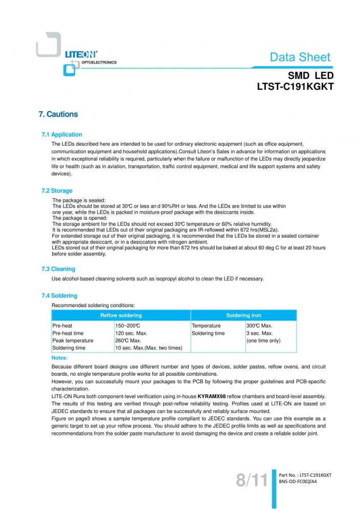 LTST-C191KGKT datasheet page 9