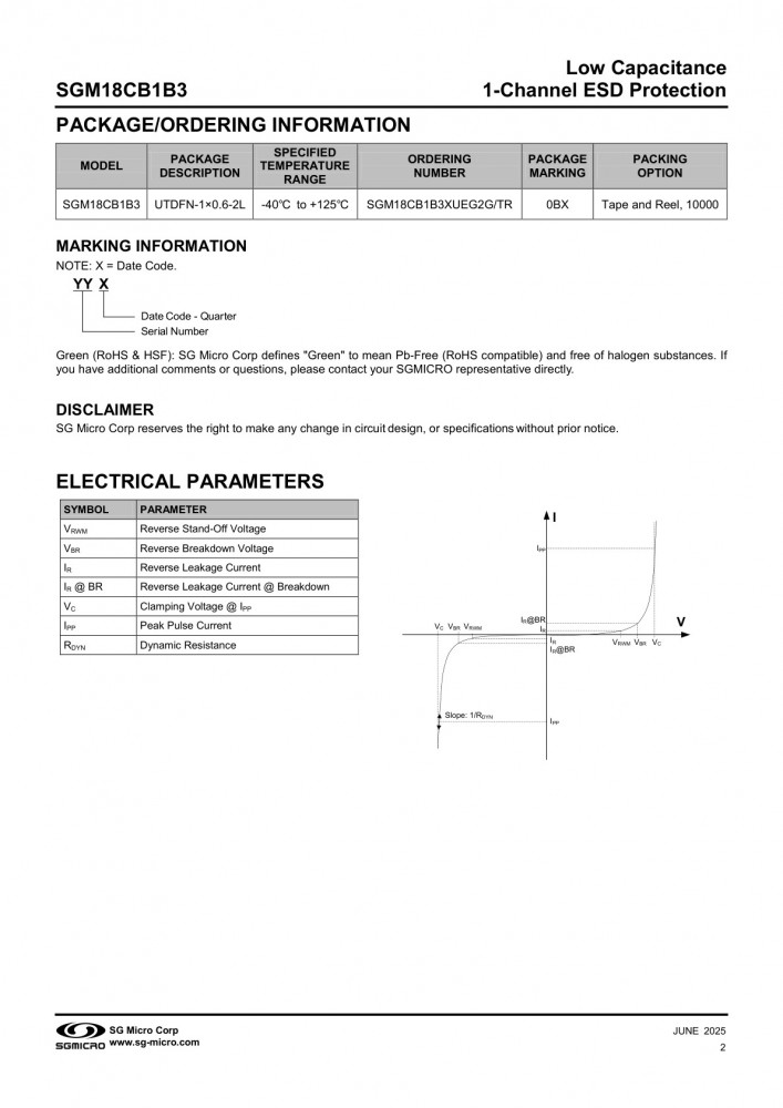 SGM18CB1B3 datasheet page 2