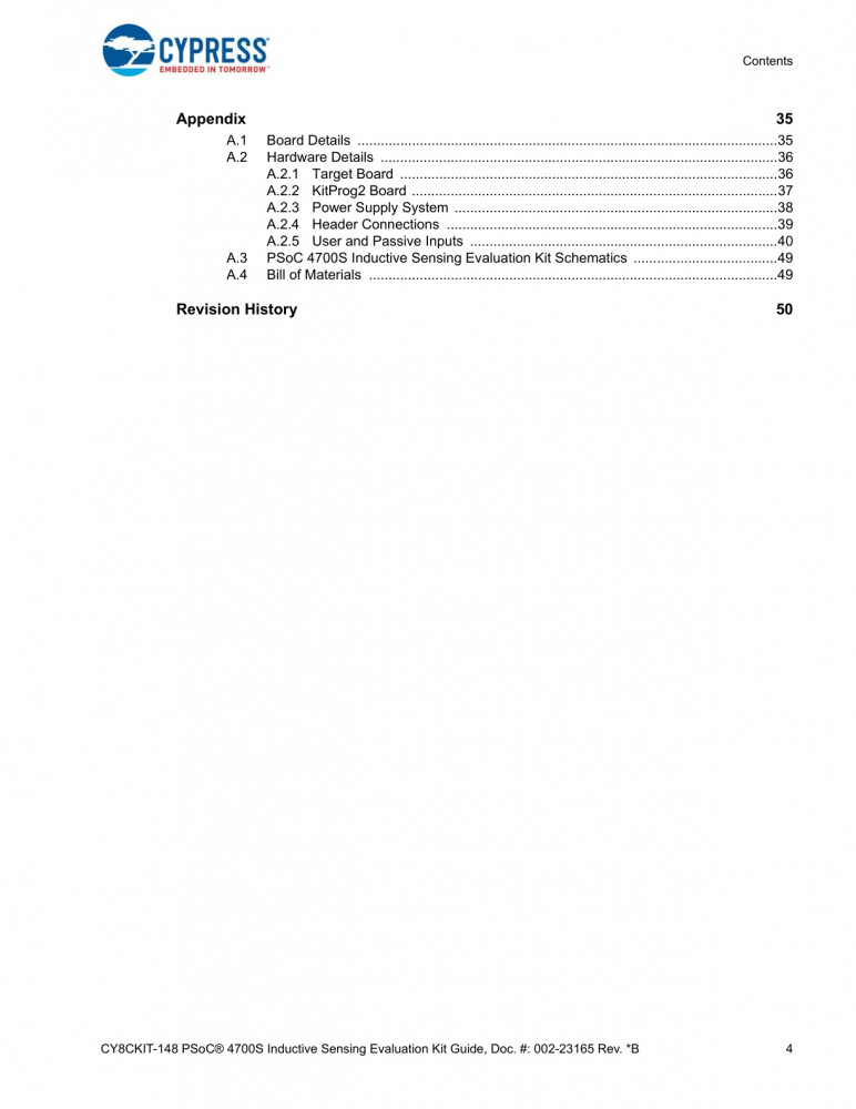 CY8CKIT-148 document page 4