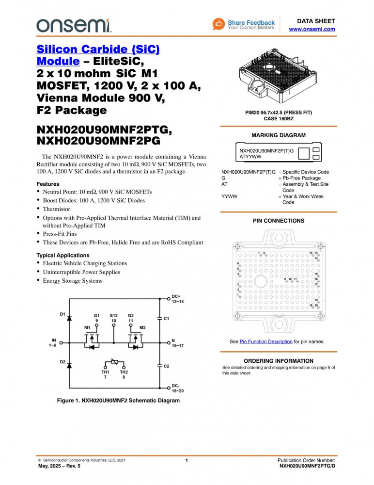 NXH020U90MNF2 datasheet page 1