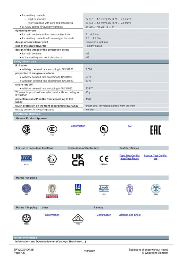 3RV20324DA15 datasheet page 4