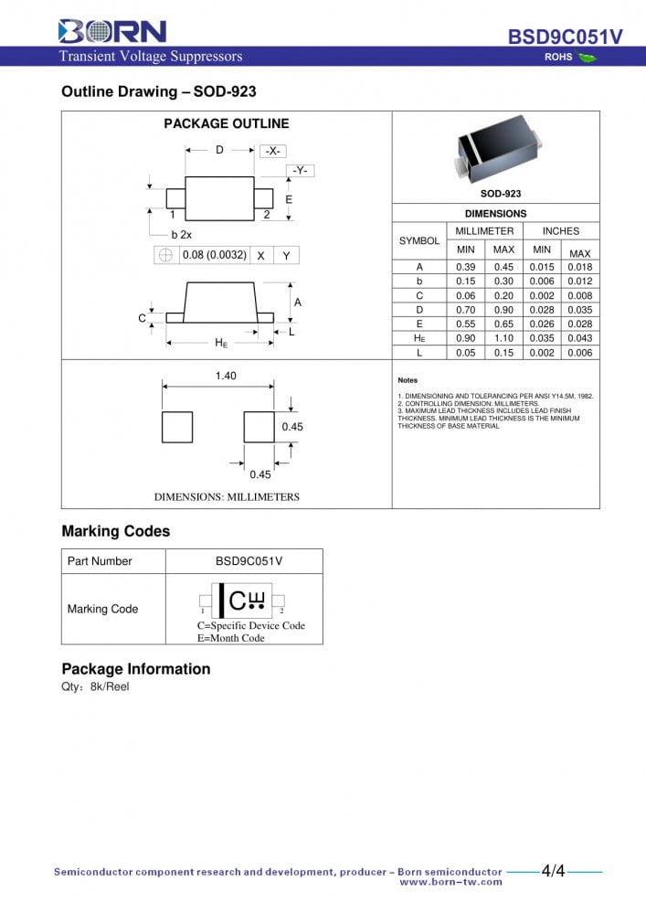 BSD9C051V datasheet page 4