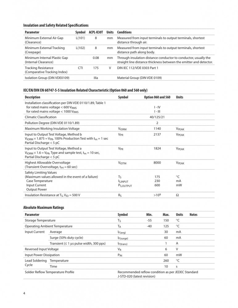 ACPL-K30T-560E datasheet page 4