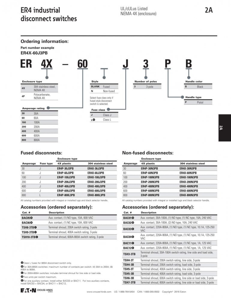 EATON SH5-320 technical document page 2