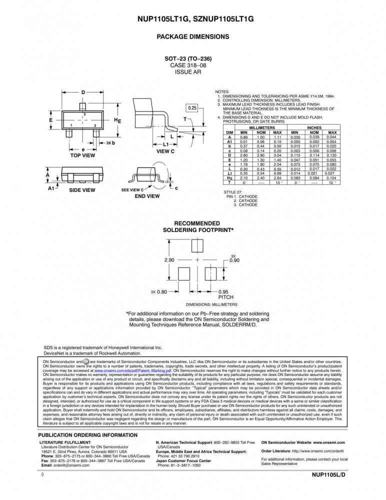 NUP1105LT1G datasheet page 5