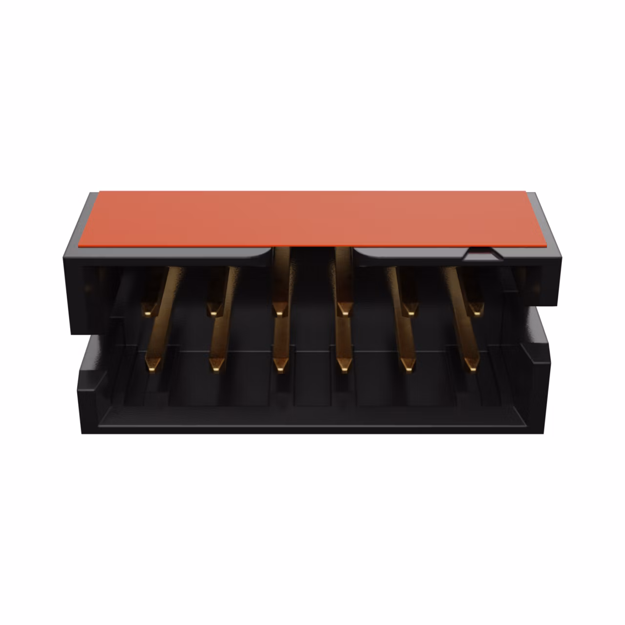 2.00mm Pitch, Milli-Grid PCB Header, Dual Row, Right-Angle, Through Hole, 12 Circuits, 0.38µm Gold (Au) Plating, 2.16mm Tail Length, Dual Side Slots, Center Polarization, Tape and Reel, with Pick-and-Place Tape for sale