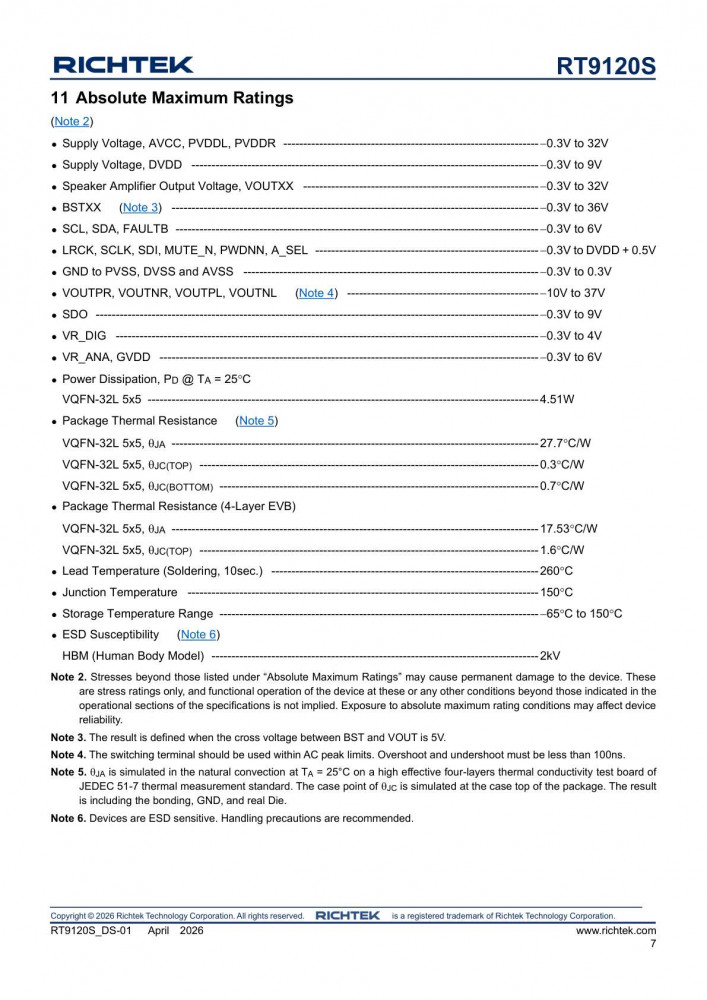 RT9120 technical document page 7