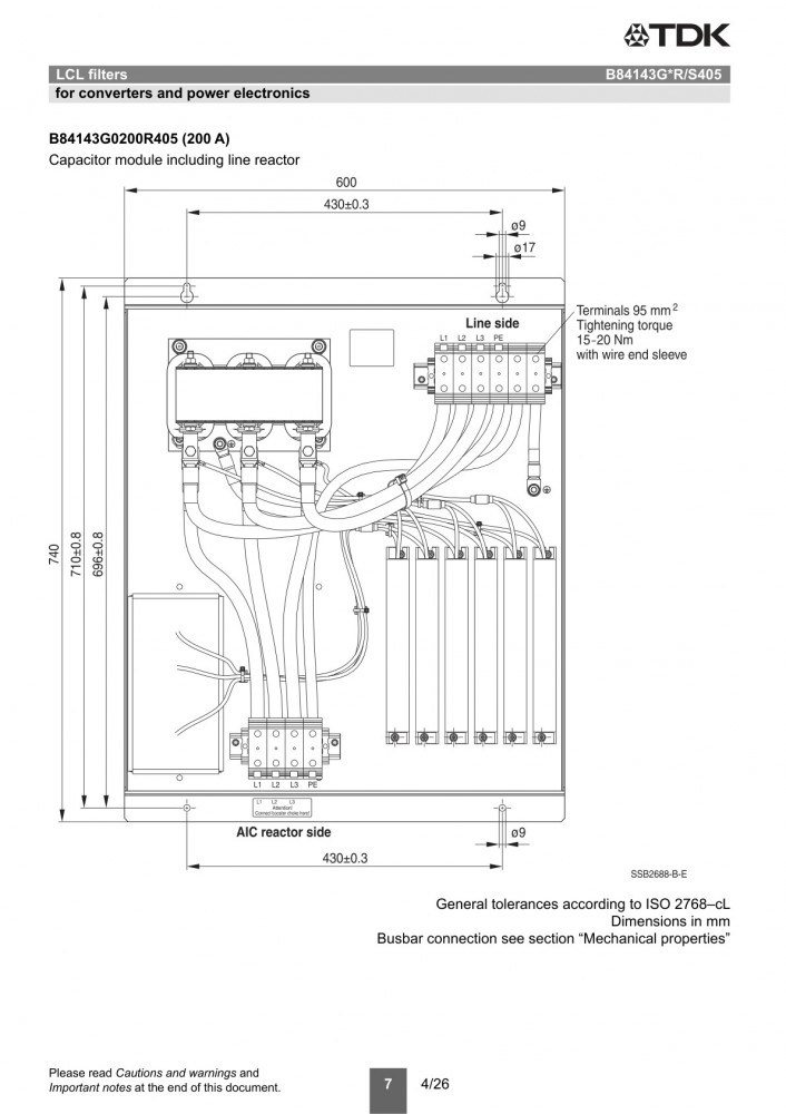 B84143 LCL filter datasheet page 7