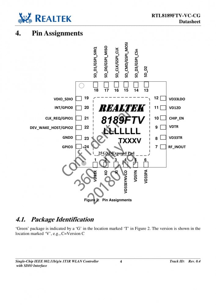 RTL8189FTV-VC-CG datasheet page 8