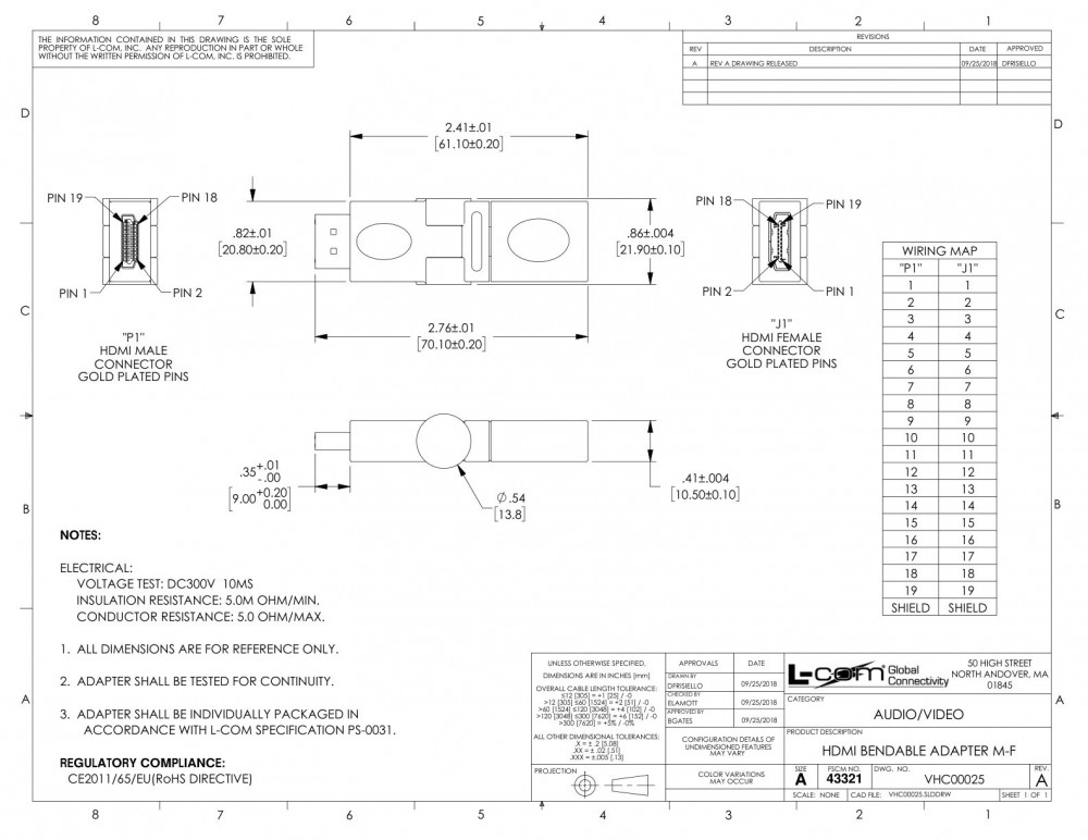 L-com VHC00025 technical document preview