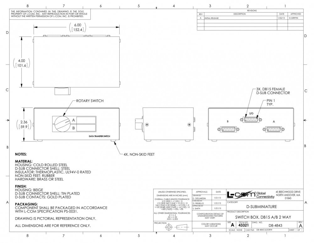 D8-4843/DP15-2 technical document preview