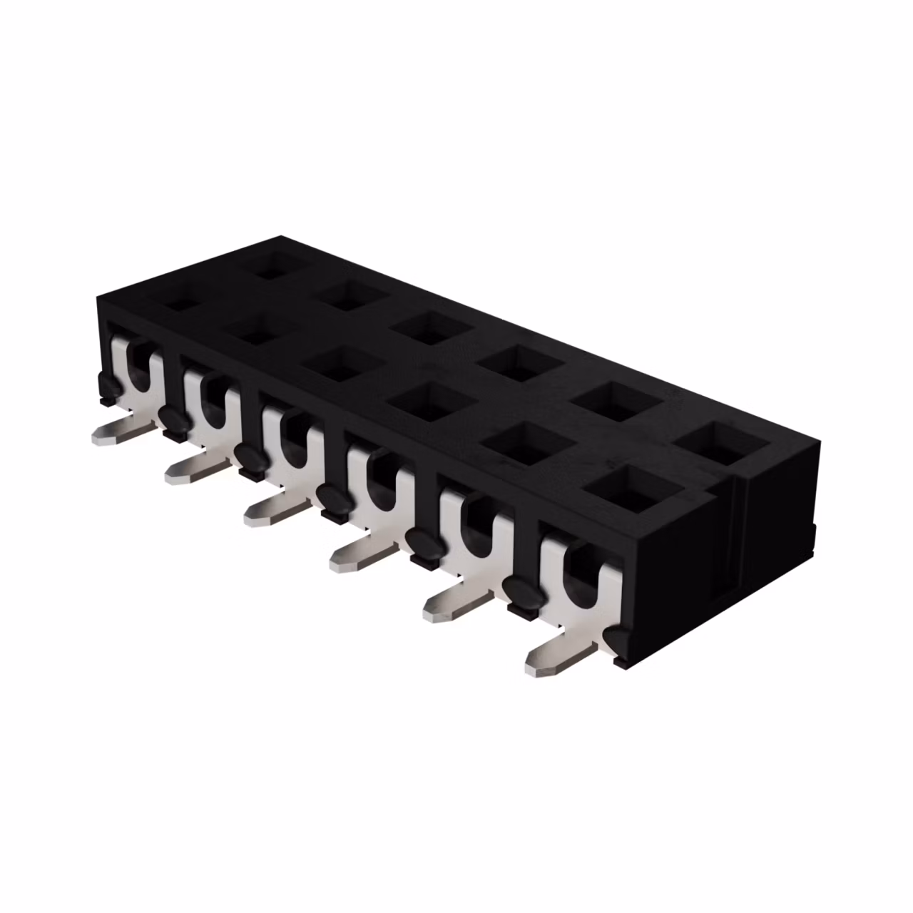 2.00mm Pitch Milli-Grid Very Low-Profile Receptacle, Surface Mount, Top Entry, 0.76µm Gold (Au) Plating, 12 Circuits, Lead-Free, Tape and Reel, Black for sale