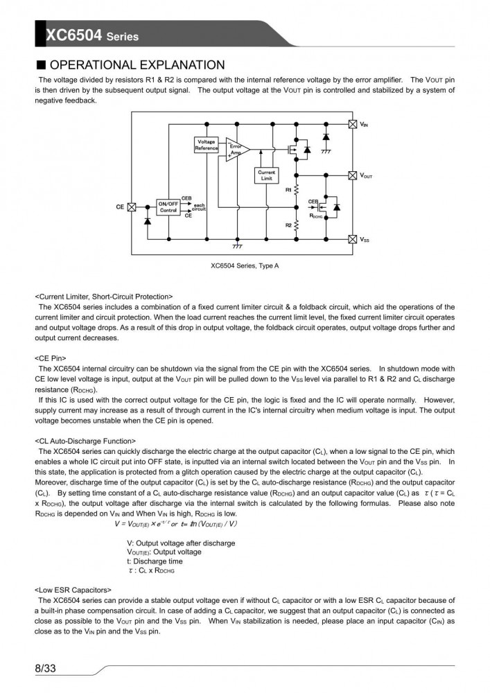 XC6504A301MR-G datasheet page 8