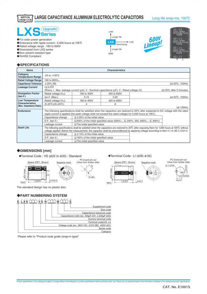 NCC LXS Upgrade! series technical document page 1