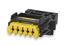 NSCC Receptacle Connector 3.33mm Pitch, 1.50mm, Shorting Bar, Long, 5 Circuits, Black for sale