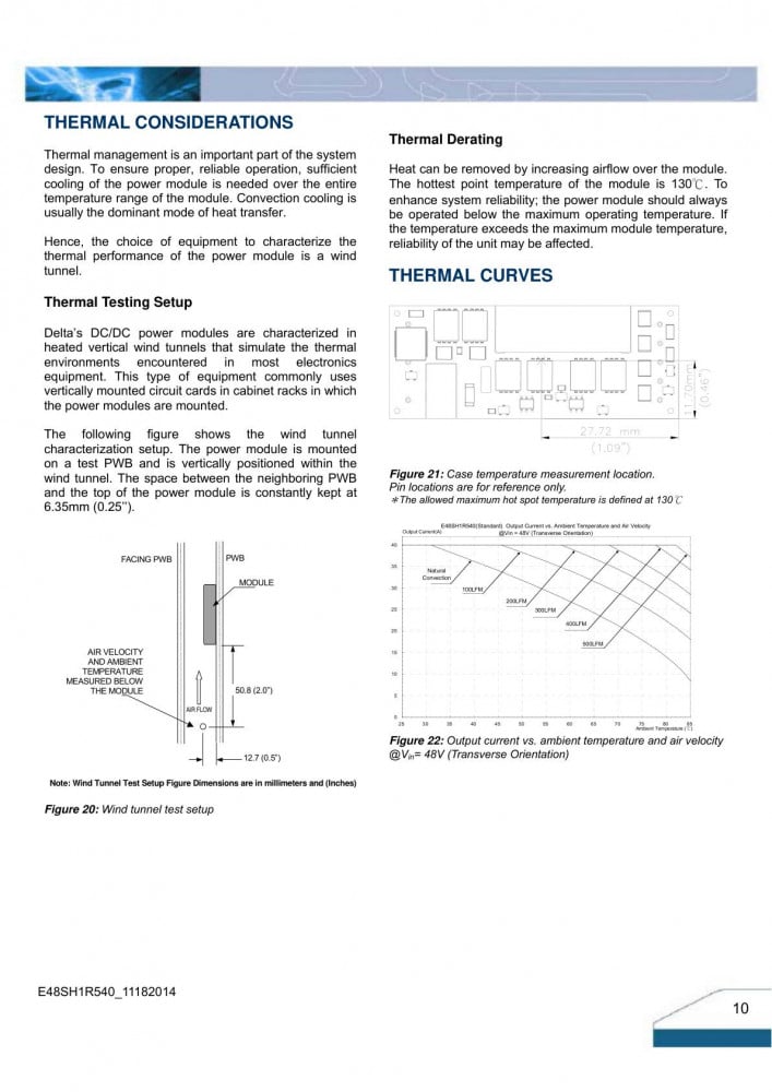 DELTA E48SH datasheet page 10
